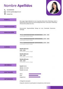 Ejemplo De Curriculum Escolar - Modelos De CV